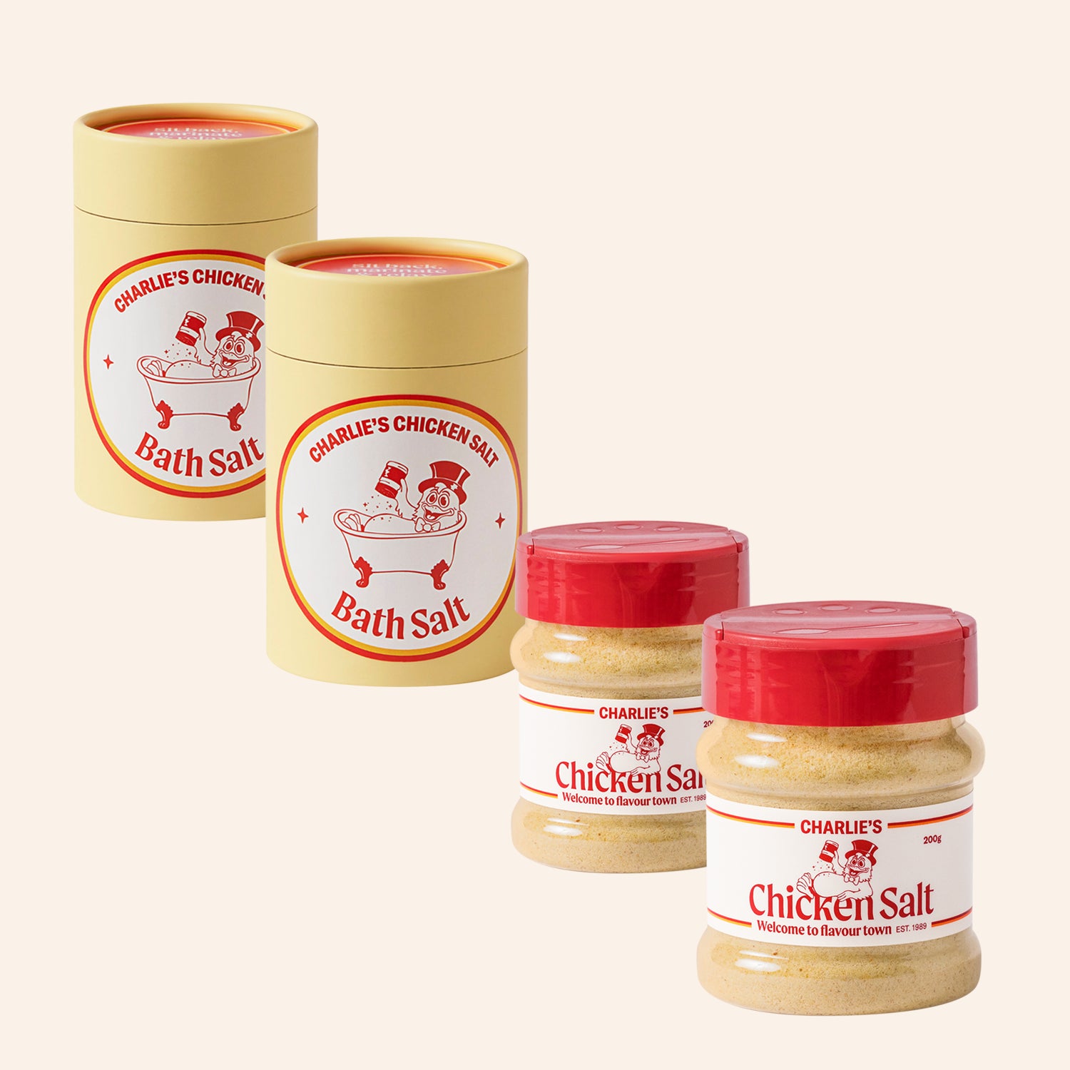 Double the Chicken Salt & Bath Salts